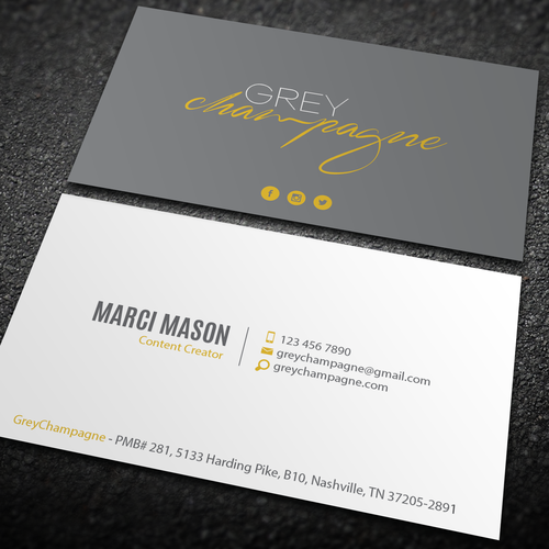 Blogger Business Card | Business card contest
