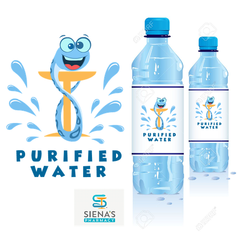 Playful and Cartoony Bottled Water Logo | Logo design contest