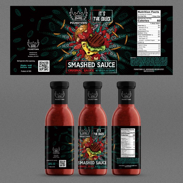 Exciting staggered logo label for flavor pod | Product label contest ...