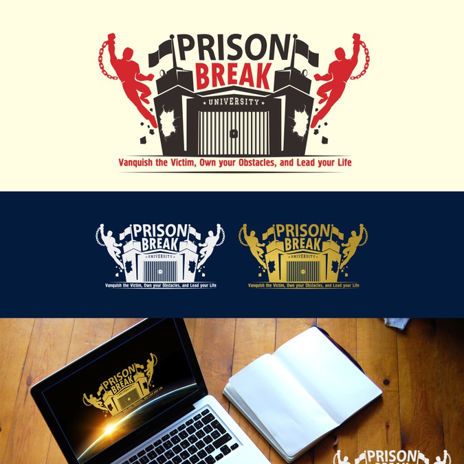 Create a FRESH & BOLD Logo for "Prison Break University" to help people ...