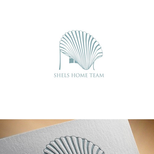 Real estate logo with a sea shell theme. | Logo design contest