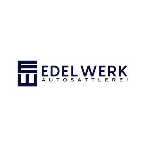 Create a remarkable a logo for Edelwerk, interior car upholstery ...