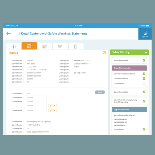 UI/UX Design Revamp of Mobile Work Management System | App design contest