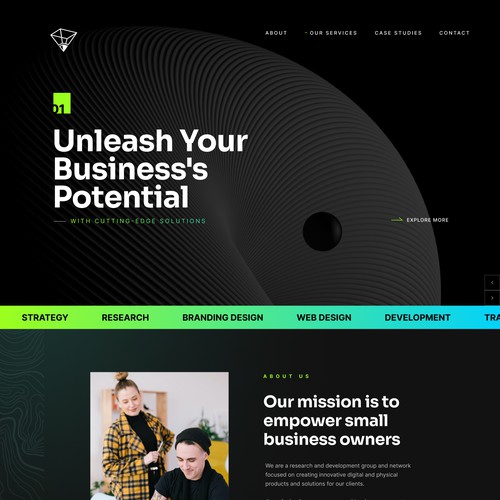 Designs | Design an impactful landing page for a multi-disciplinary ...