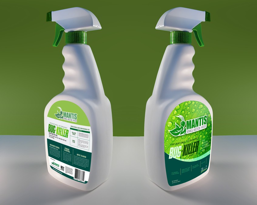 NATURAL & ORGANIC BUG KILLER SPRAY BOTTLE LABEL | Concours: Packaging ...