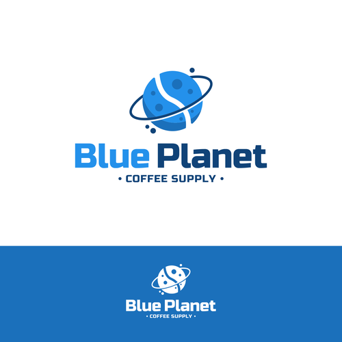 Blue Planet Coffee Logo, Card, & Letterhead Design | Logo & brand ...