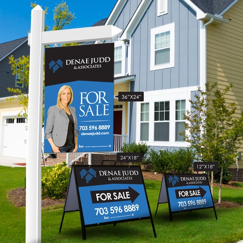 Real Estate Team looking for a modern & clean sign design! | Signage ...