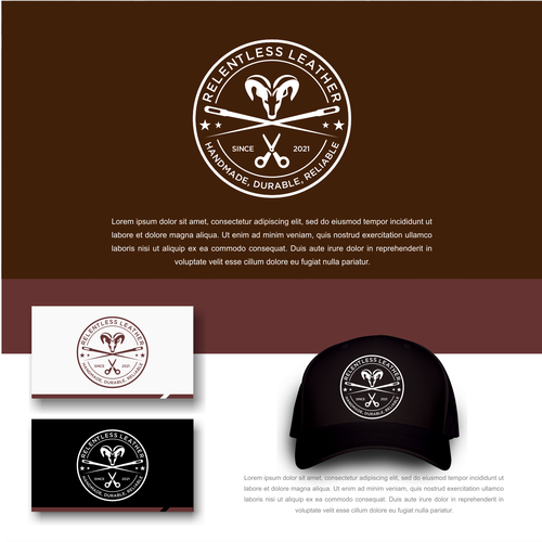 Designs | Professional logo for Handmade Leather Goods company. | Logo ...