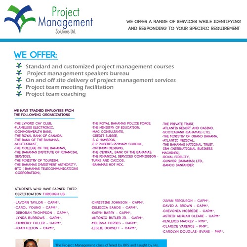 Create a flyer for Project Management Solutions Ltd | Postcard, flyer ...