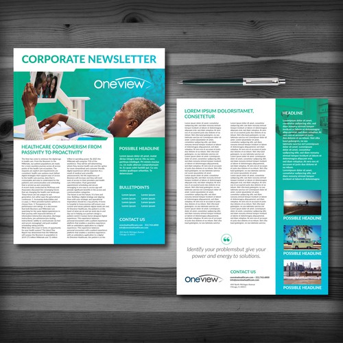 Create a nifty, editable eye-catching newsletter template | Postcard ...