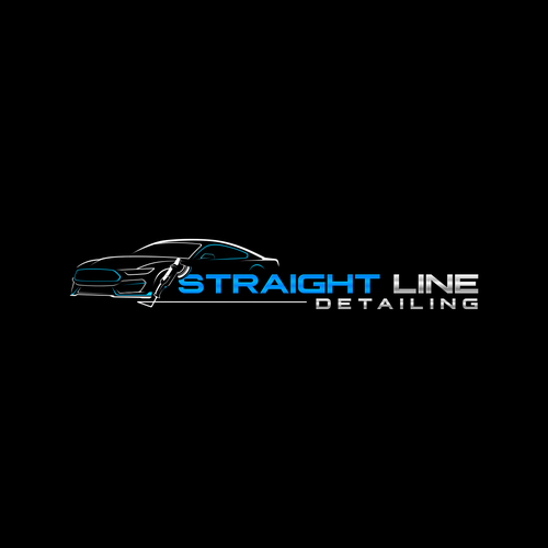 Straight Line Detailing needs a creative logo that pops! | Logo design ...