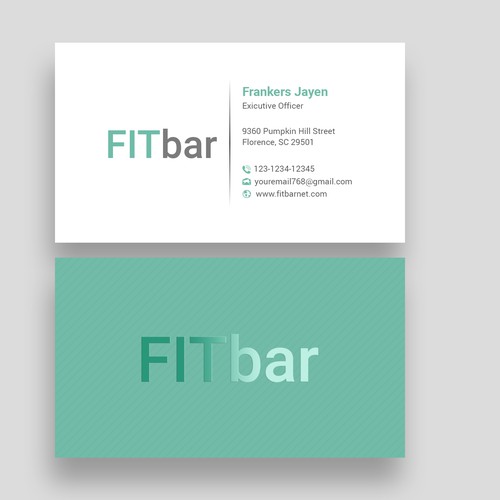 FITbar braucht ein Logo! | Business card contest