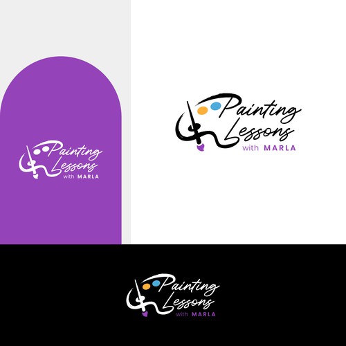 Designs | New Logo For Painting Lessons with Marla | Logo design contest
