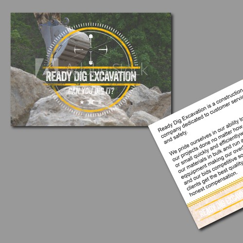 Exciting and rugged landscape postcard for Ready Dig Excavation ...