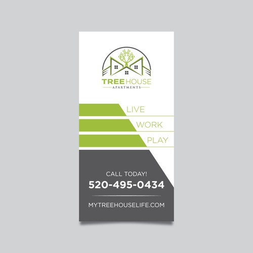 Designs | Treehouse Apartments Banner | Signage contest