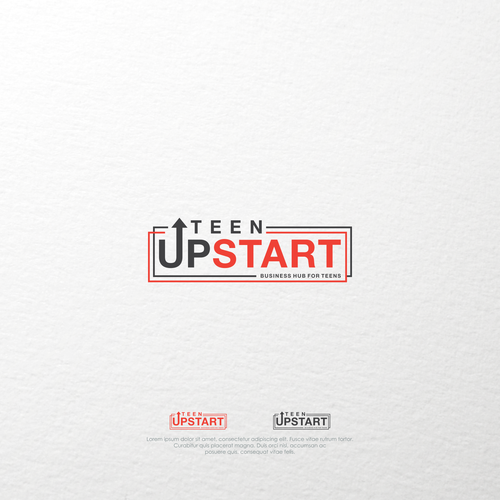 A bold and badass logo for Teen Upstart - a business hub for teens ...