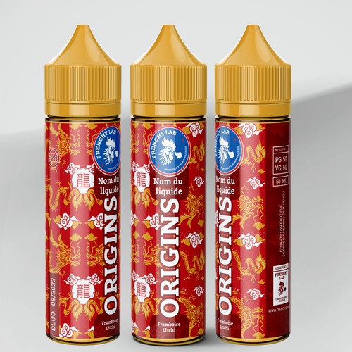 Designs | Identité visuelle gamme e-Liquides | Product label contest