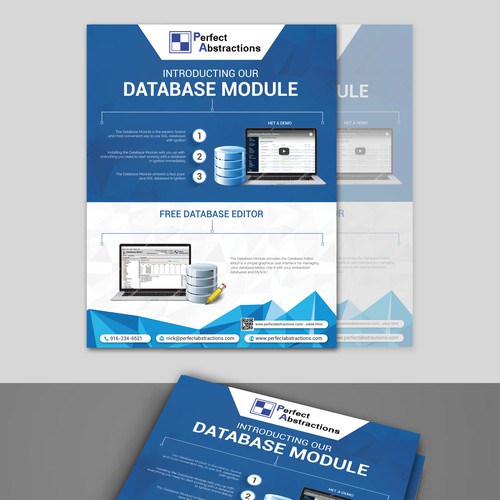 Flyer Design for Database Product | Postcard, flyer or print contest