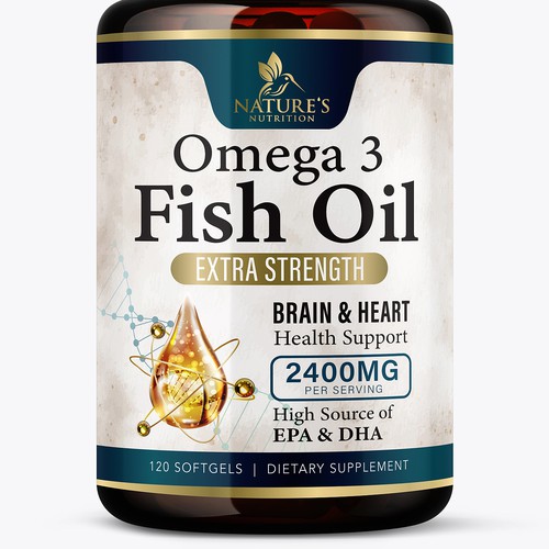 Designs | Omega 3 Fish Oil Design needed for Nature's Nutrition ...