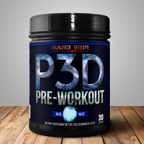 Design a Pre-Workout Supplement Label for Hard Iron Labs | Product ...