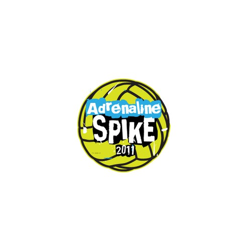 Logo for Adrenaline Spike - an outdoor beach volleyball tournament ...