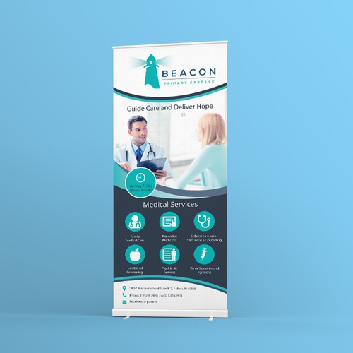 Design a medical office standing banner | Signage contest