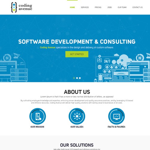 Software dev company needs attractive web site | WordPress theme design ...