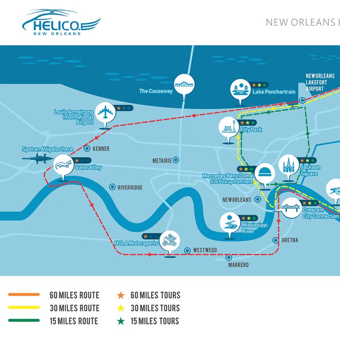 Helicopter Routes Map | Other design contest