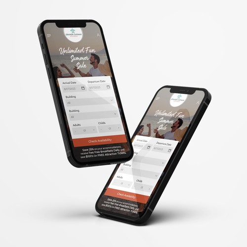 Designs | Grande Cayman Resort Mobile Homepage Design | Other web or ...