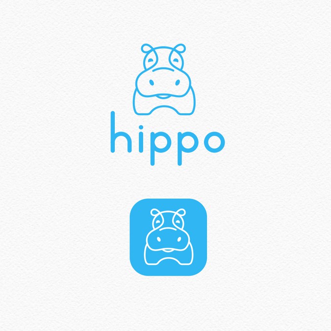I want to create a Hippo Outline Logo | Logo design contest