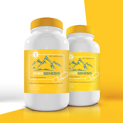 Design the label for the best energy enhancing nutritional supplement ...