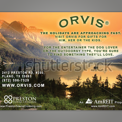 Designs | Create an ad for Orvis | Postcard, flyer or print contest