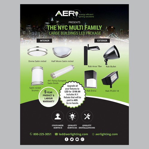 AER Lighting Flyer | Poster contest