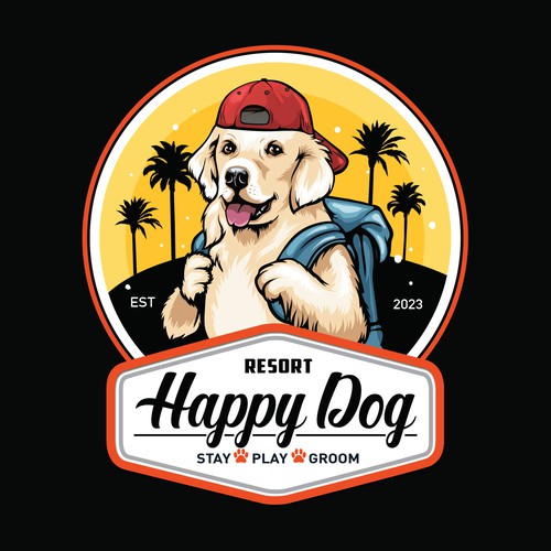 Happy Dog Logo