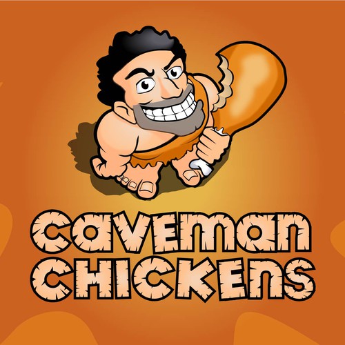 caveman chickens | Logo design contest