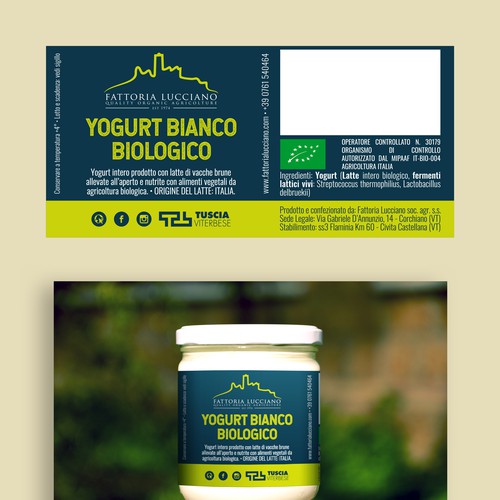 Guide label for cheese and yogurt | Product label contest