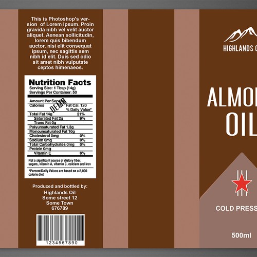 Create exciting label for oil packaging.... | Product label contest