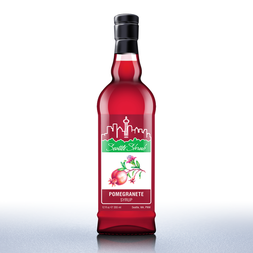 Design a bottle label for a cocktail "shrub" syrup | Product label contest