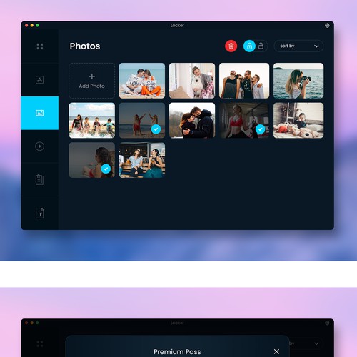 Design a beautiful "Dark-mode" UI for simple Mac app | App design contest