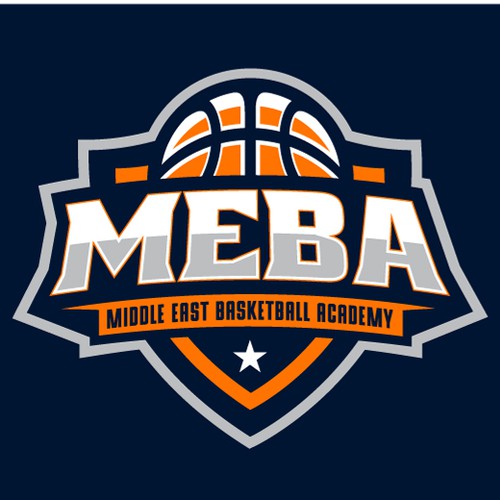 Design a powerful basketball logo for the Middle East Basketball ...