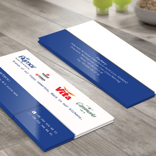 Design for a wonderful FMCG company | Business card contest