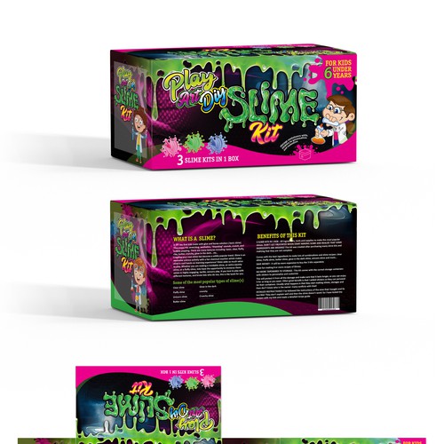 Create a Slime kit box that all kids would love to play with! | Product ...