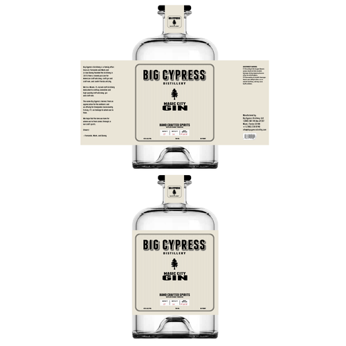 Label for craft Whiskey or Gin bottle | Product label contest