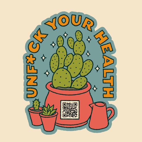 Designs | Vintage Sticker designs for free spirited health coach ...
