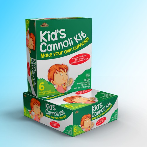 Kid's Cannoli Kit Package Design | Product packaging contest