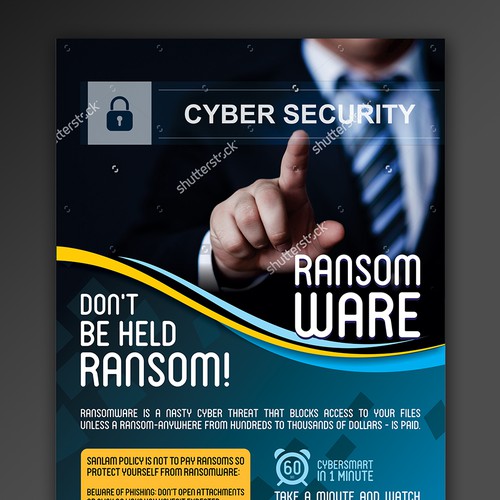 Create an attention grabbing cyber security poster | Poster contest