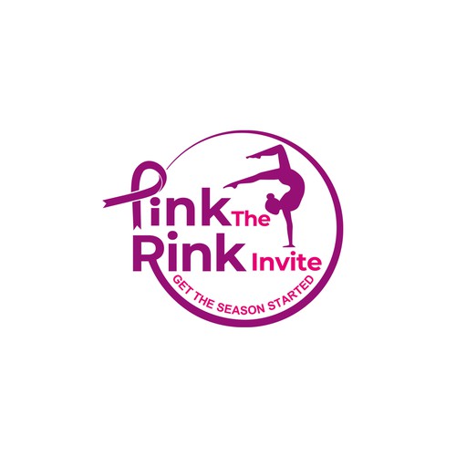 Designs | Gymnastics Competition - Pink The Rink | Logo design contest