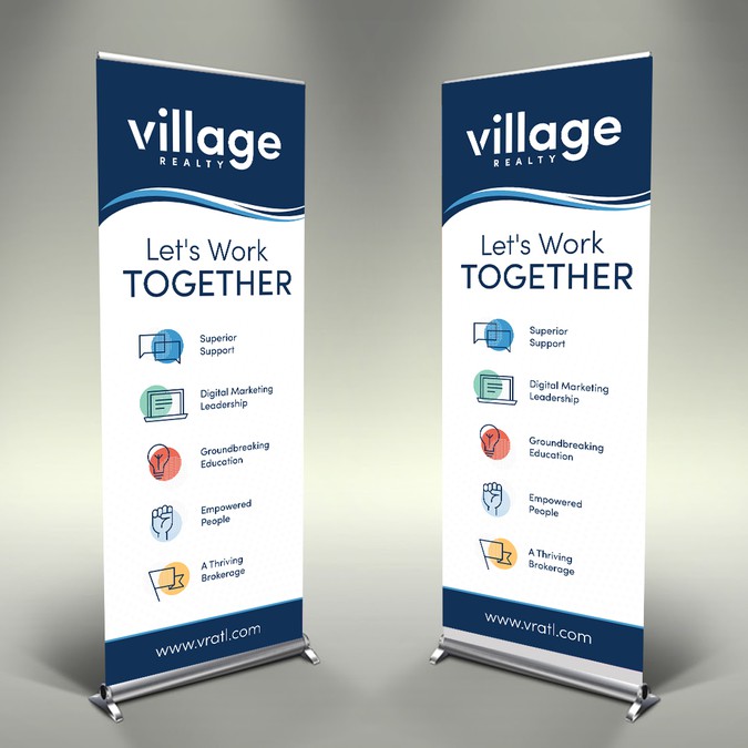 Create a pop-up banner for Village Realty | Signage contest