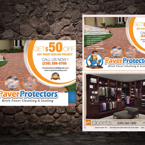 Half Page Ad for Paver Protectors | Other business or advertising contest