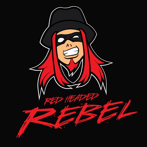 Red Headed Rebel Character Logo | Logo design contest